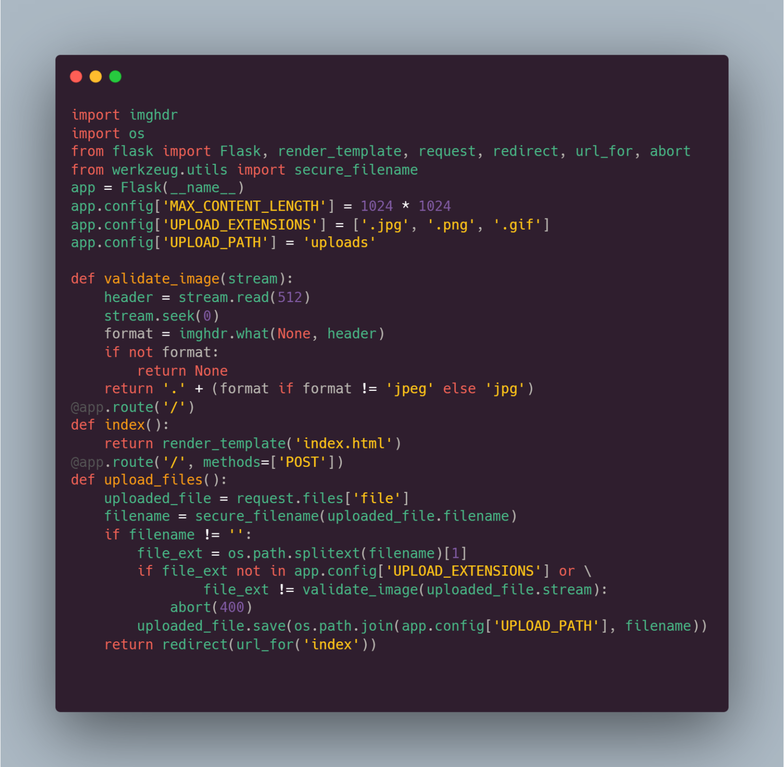 Simple and Secure File Uploads with Flask