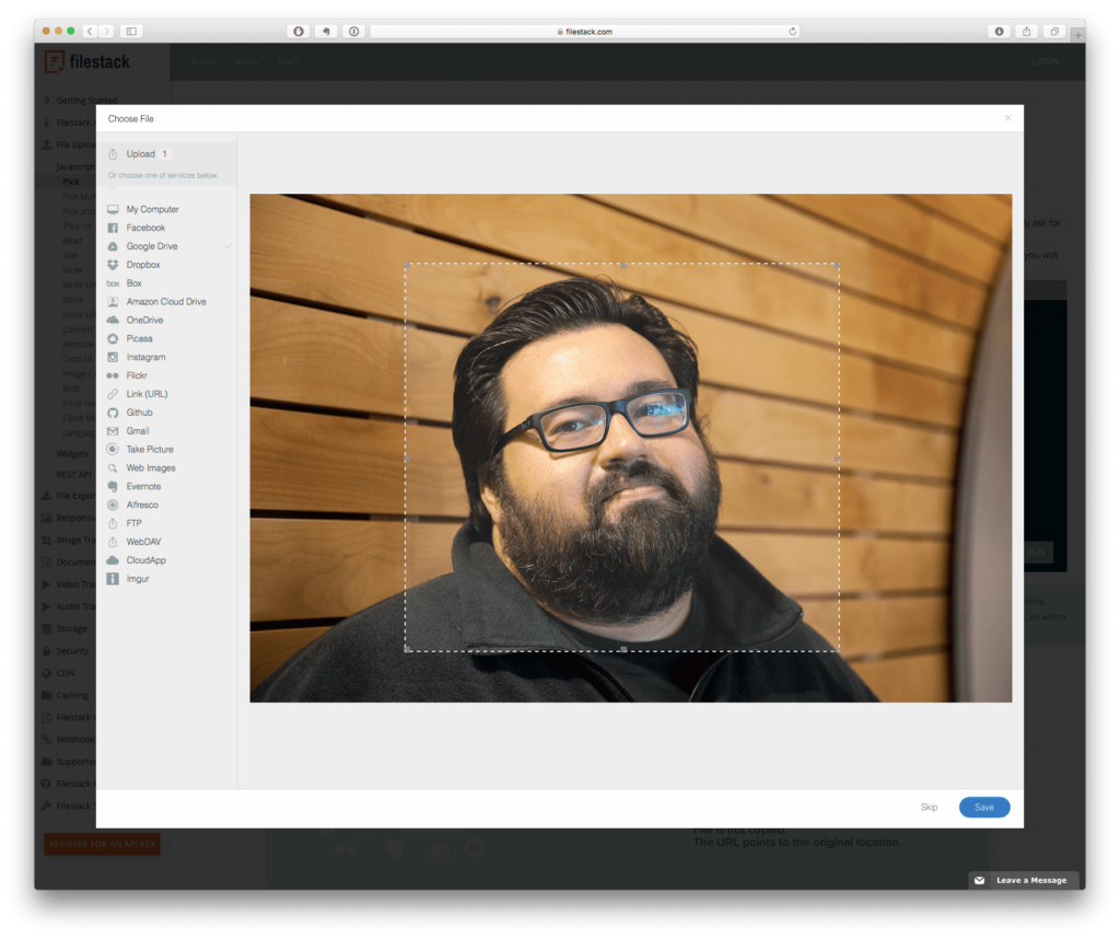 Using Filestack to Easily Upload Profile Pictures