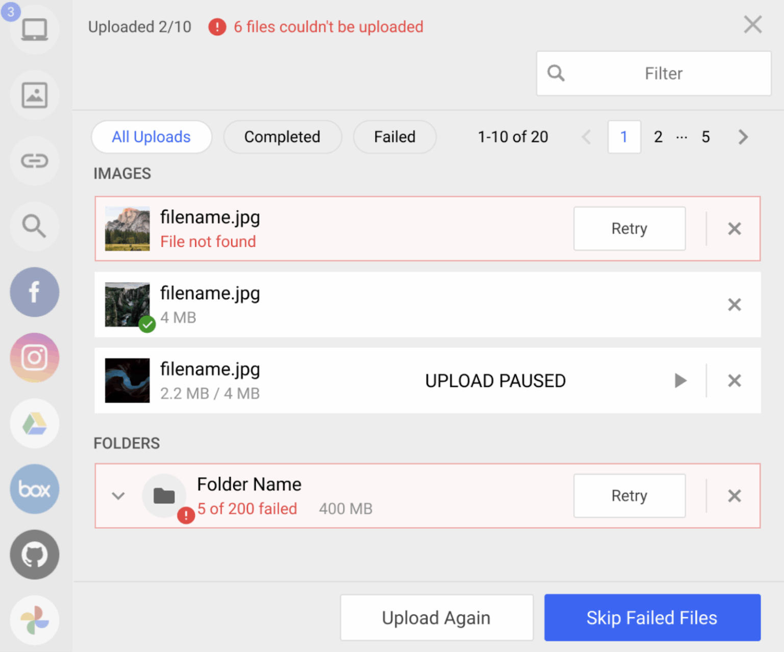Filestack File Picker 4.0: Folder Upload, Mini Uploader & More